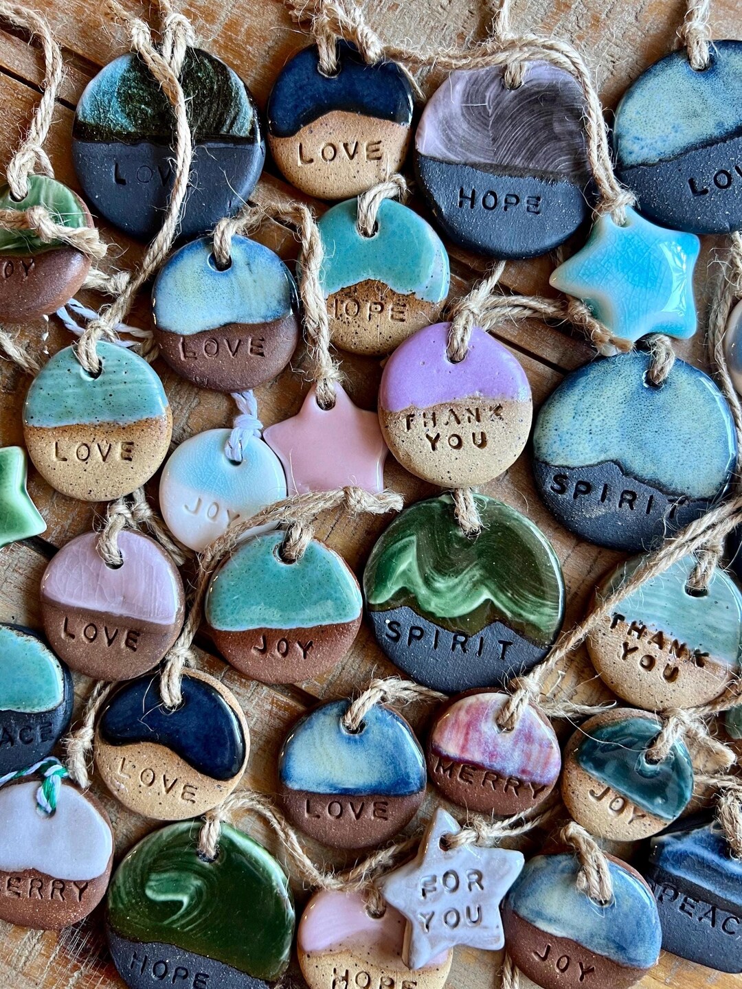 Handmade Ceramic Gift Tags: Eco-friendly Clay Keepsakes -“surprise Me ...