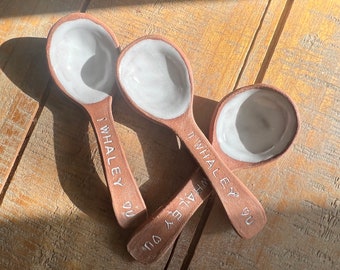 Handmade Blue Manatee/sea Cow Spoon Rest With Stamped have a - Etsy