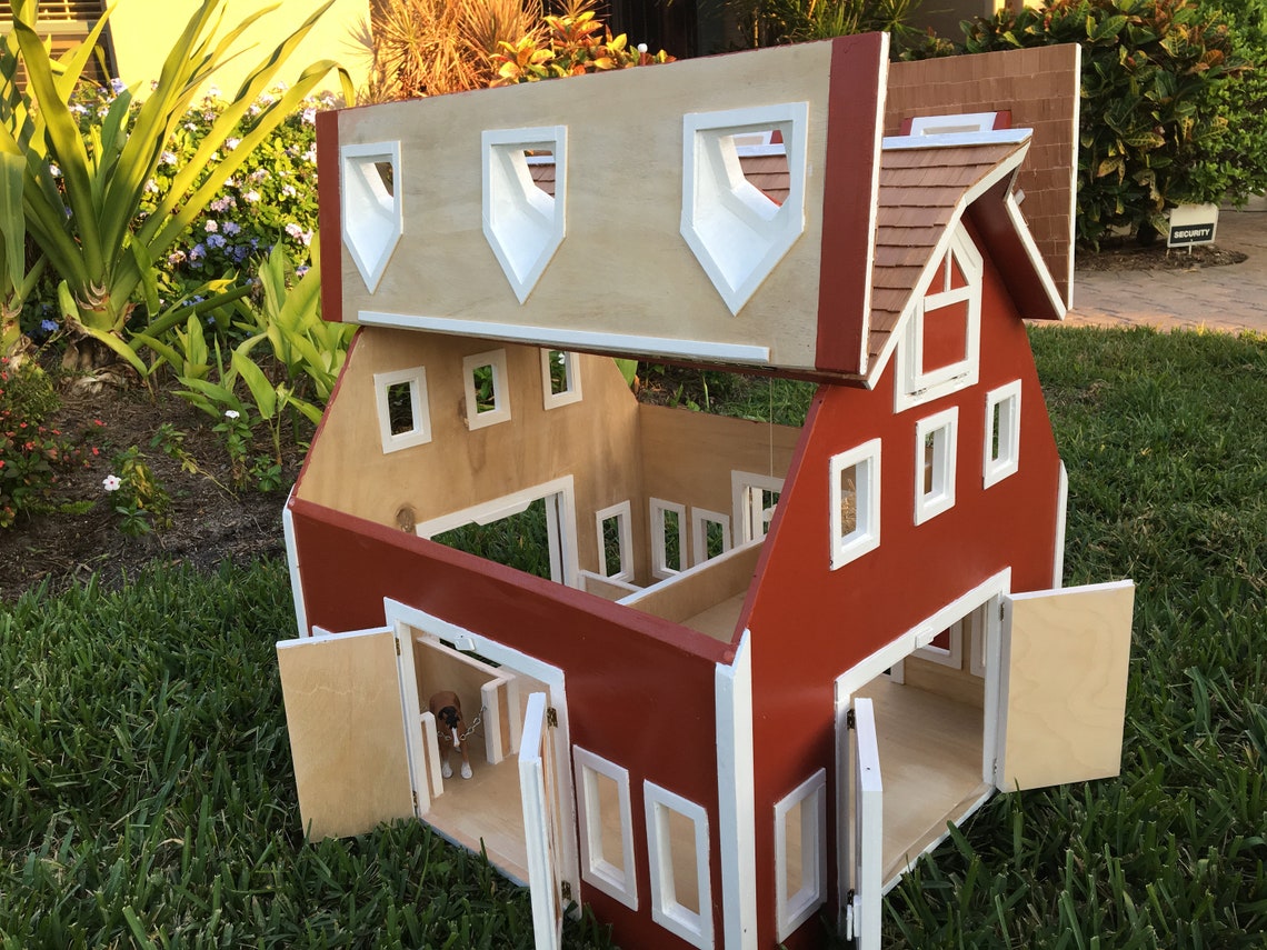 Heirloom Big Play Barn (display Table Not Included) - Etsy
