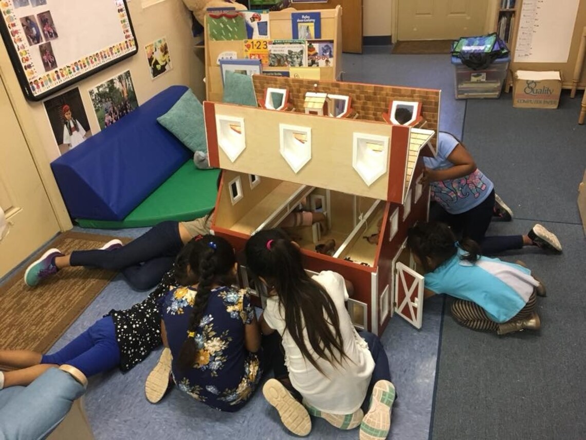 Heirloom Big Play Barn (display Table Not Included) - Etsy