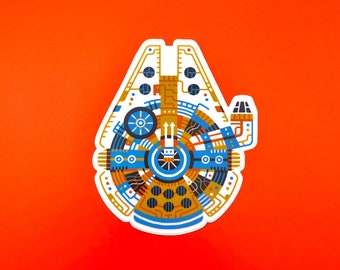 Kessel Run Decal Millennium Falcon Decal Parsec Sticker - Etsy