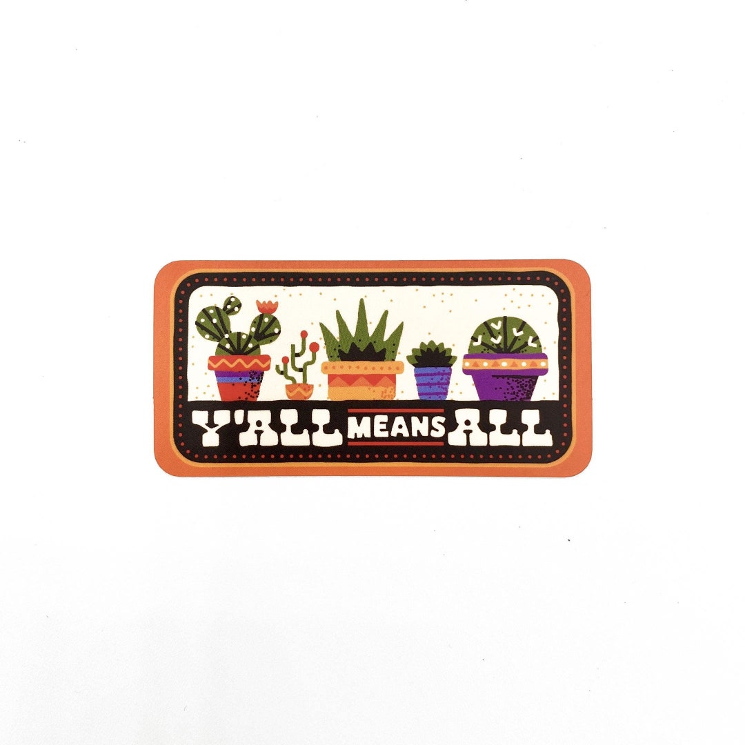 Y'all Means All Sticker - Etsy
