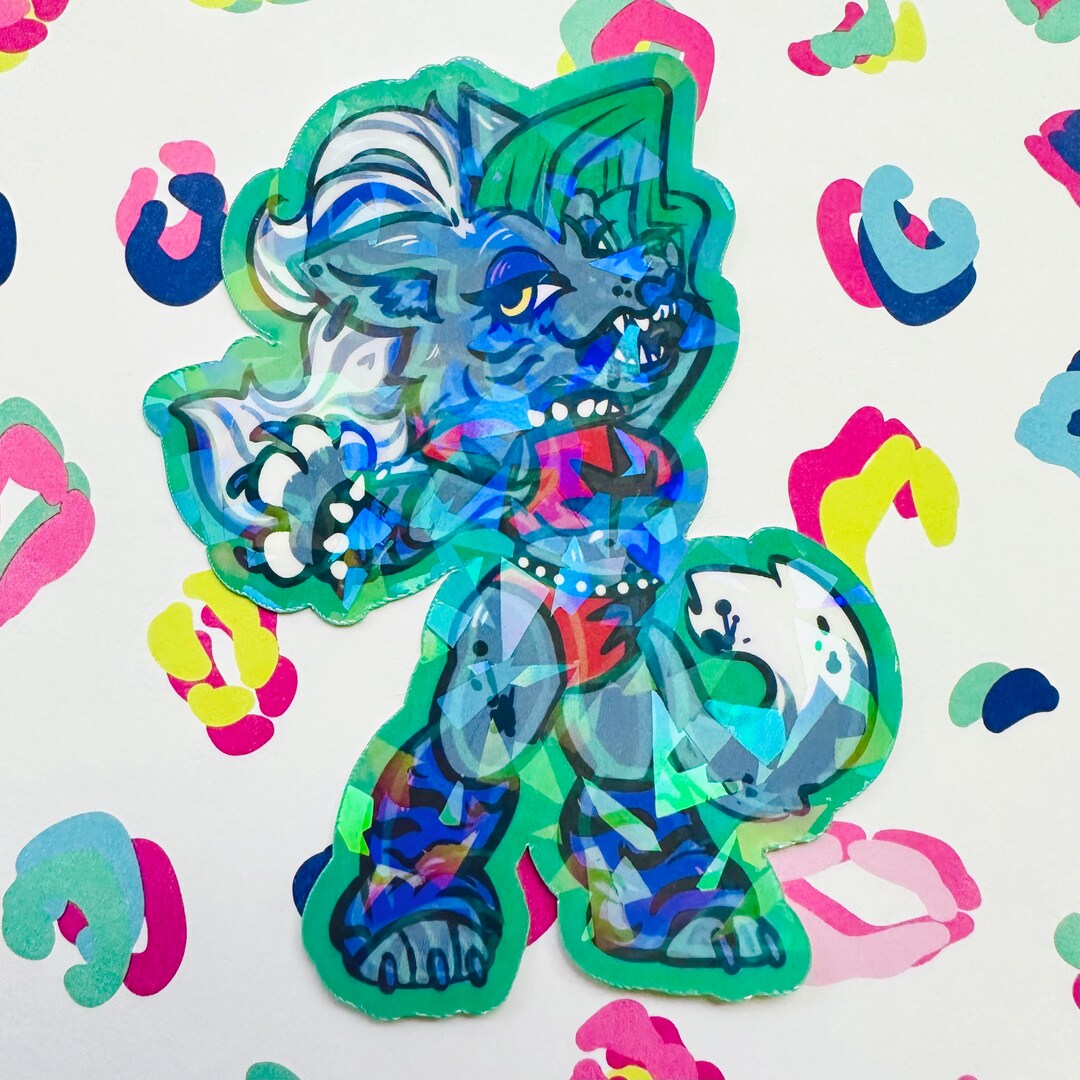 Holographic Roxy Glamrock Roxanne Wolf Sticker FNAFSB 3.5 X 2 In - Etsy