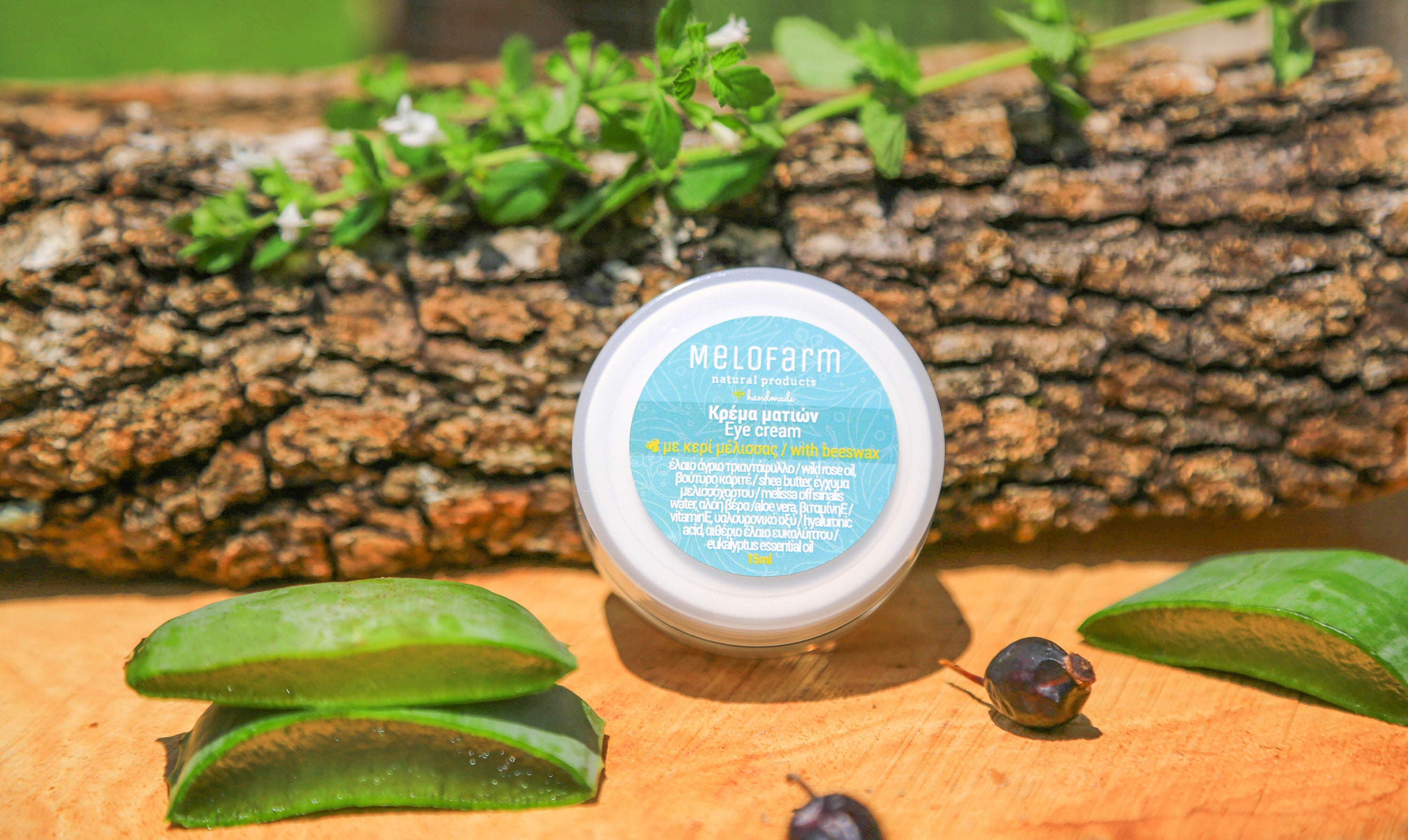 Eye Cream With Organic Beeswax and Aloe Vera Under Eyes Night Repair ...