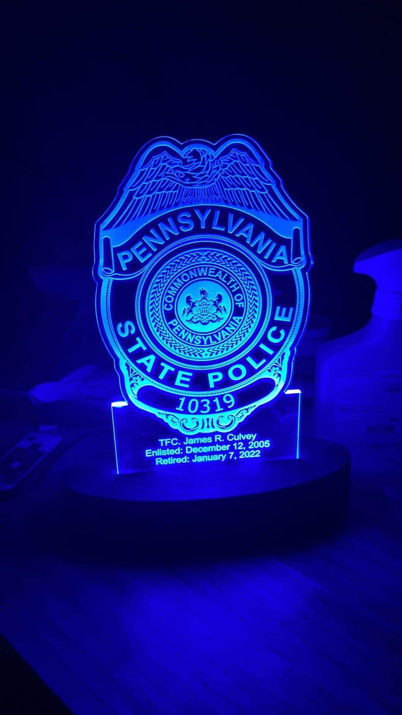 Pennsylvania State Police PSP LED Light Up Trooper Police - Etsy