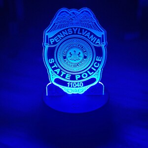 Pennsylvania State Police, PSP, LED Light Up, Trooper, Police Officer ...