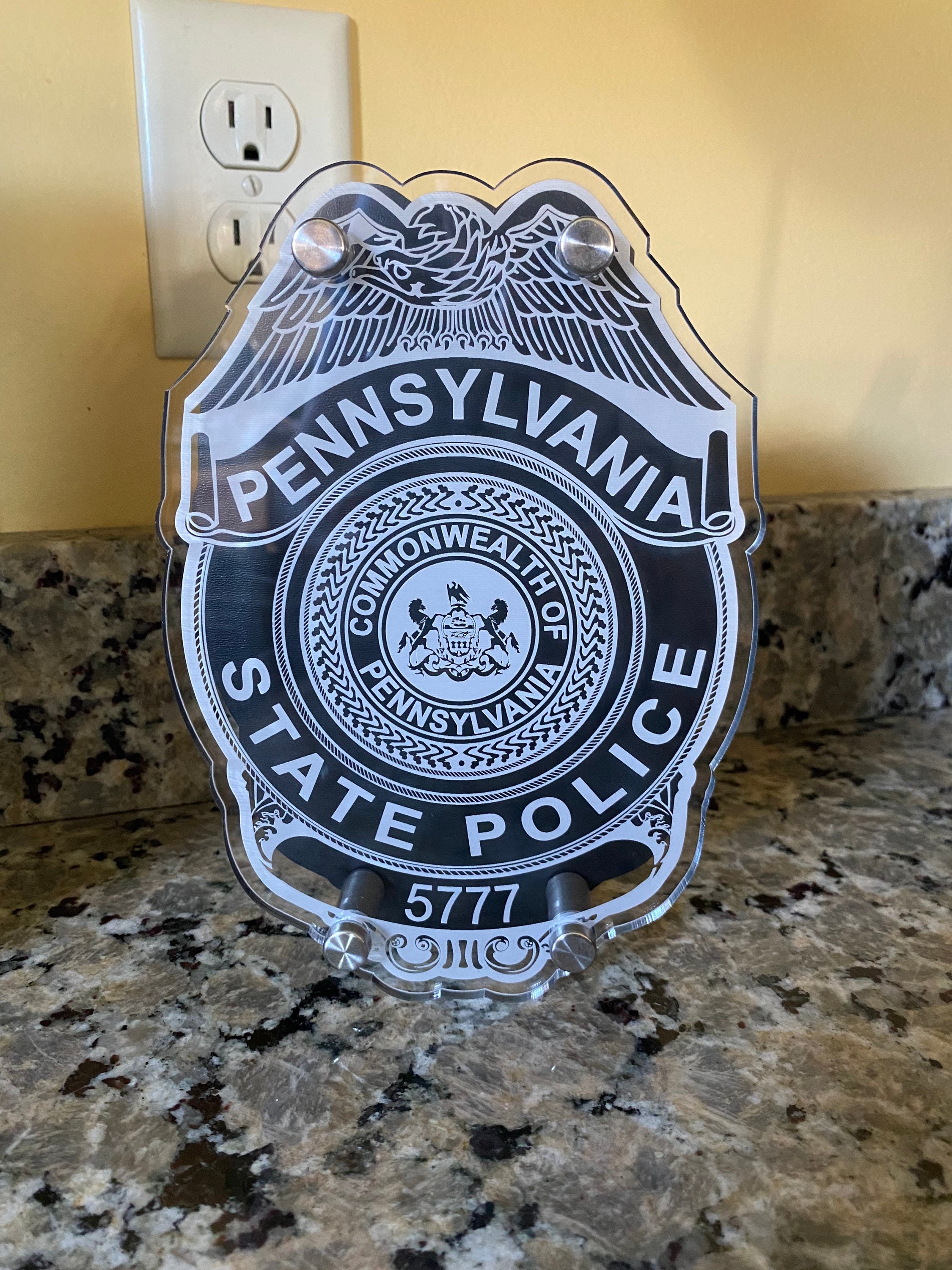 Pennsylvania State Police PSP Plexi Police State Trooper - Etsy