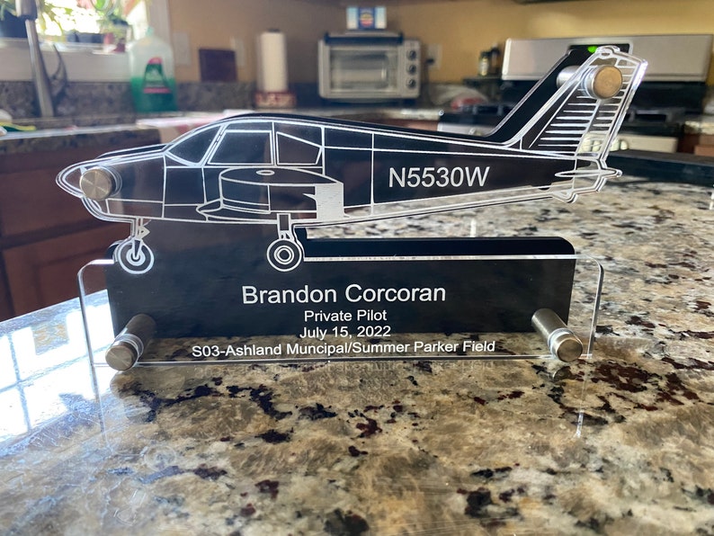 Plexiglass Pilot Plaque Award Custom - Etsy