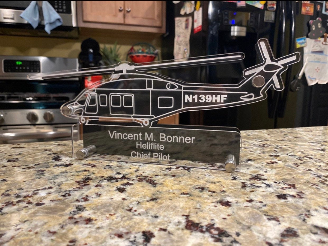 Plexiglass Pilot Plaque Award Custom - Etsy