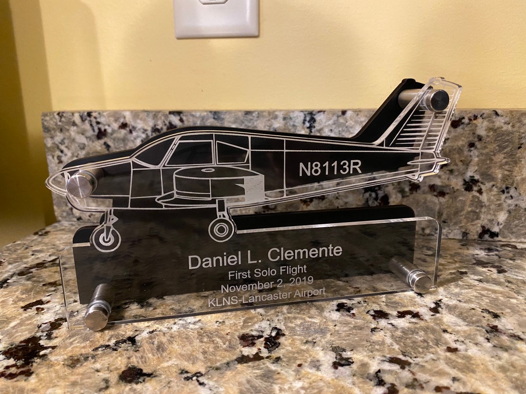 Plexiglass Pilot Plaque Award Custom - Etsy