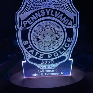 Pennsylvania State Police PSP LED Light Up Trooper Police - Etsy