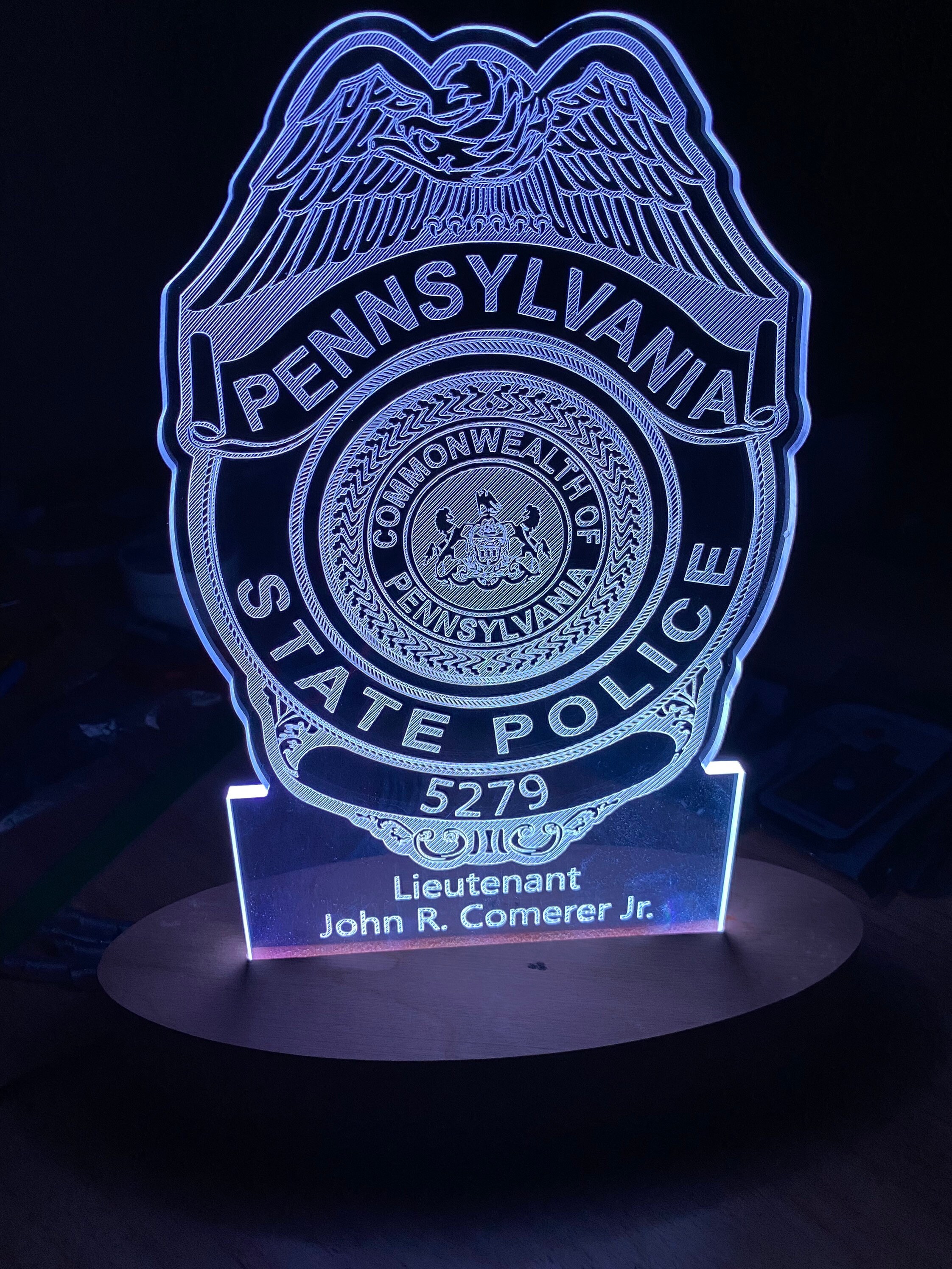 Pennsylvania State Police PSP LED Light Up Trooper Police - Etsy