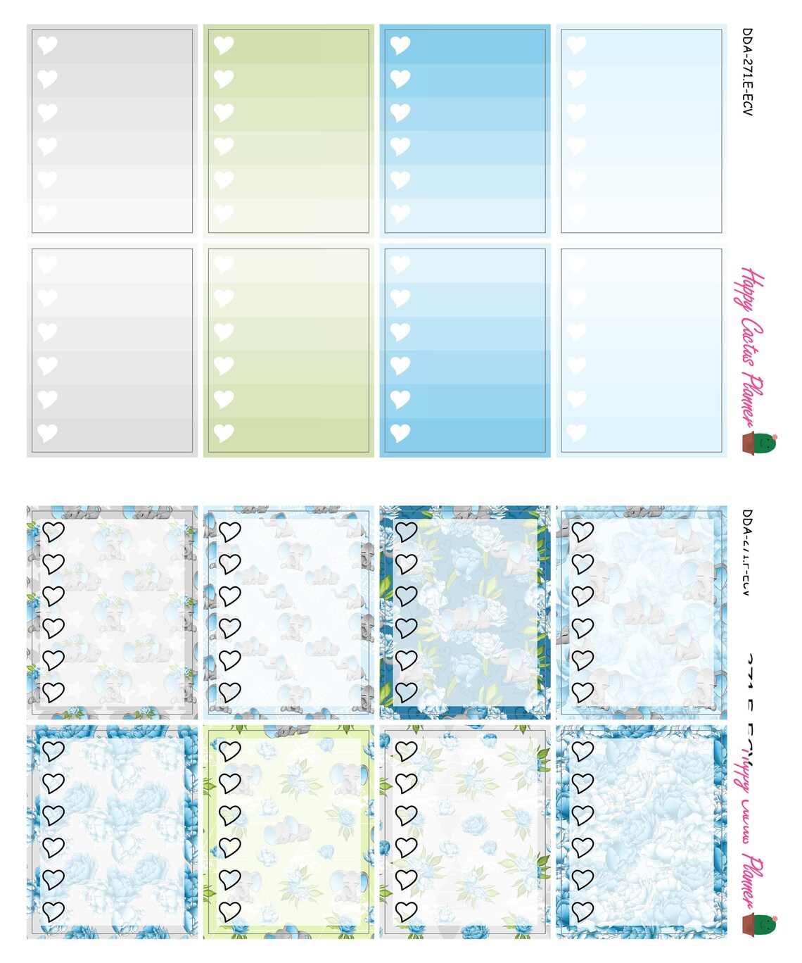 Baby Elephant Planner Stickers - Etsy