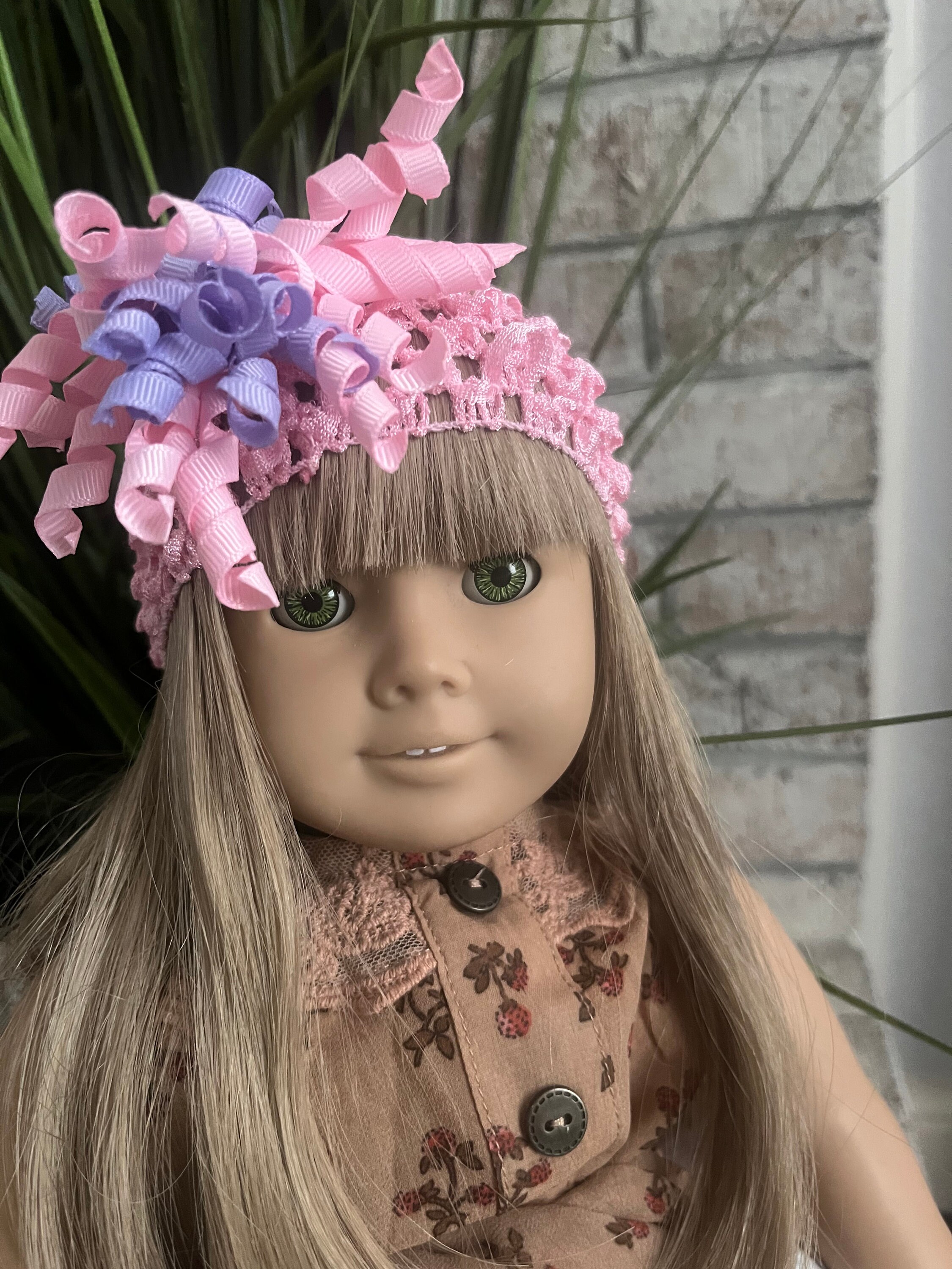 Hats Toys & Games Doll Clothing Doll Headband in Pink and Purple etna ...