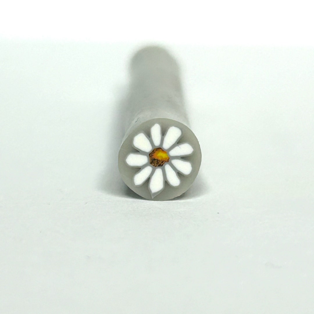 Tiny Unbaked Polymer Clay Daisy Cane in Translucent - Etsy