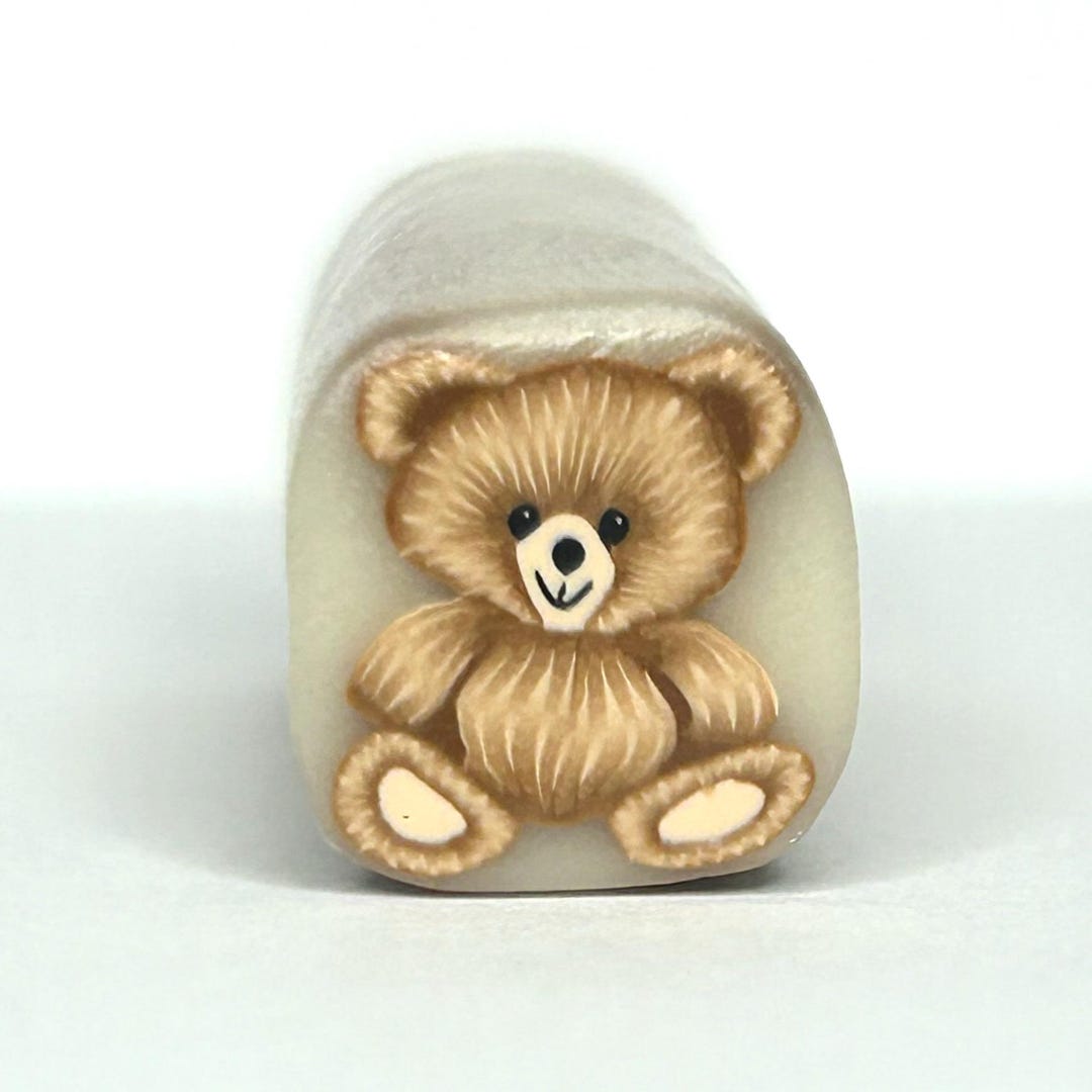 Raw Polymer Clay Teddy Bear Cane - Etsy