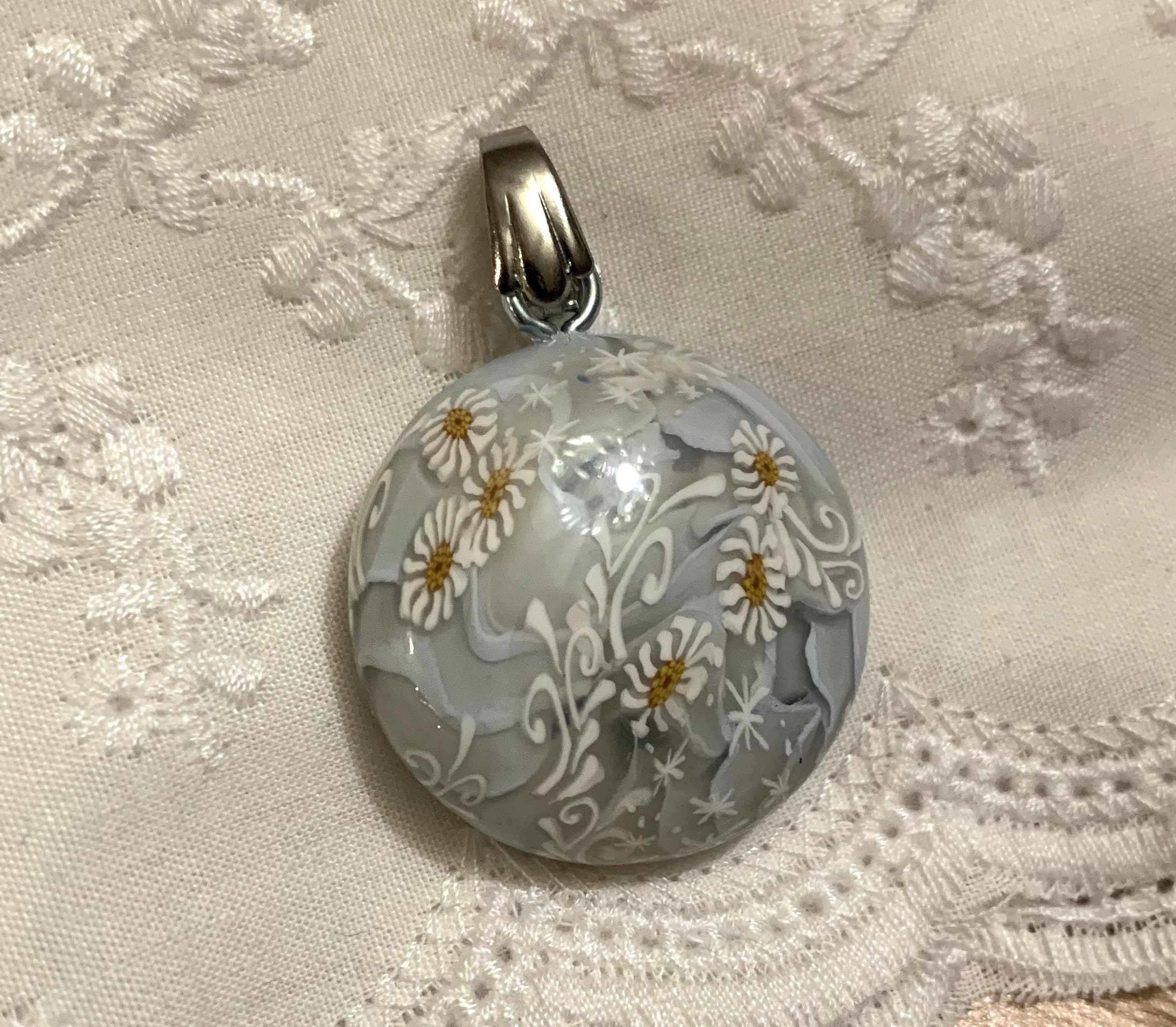 Daisy Filigree Pendant - Etsy