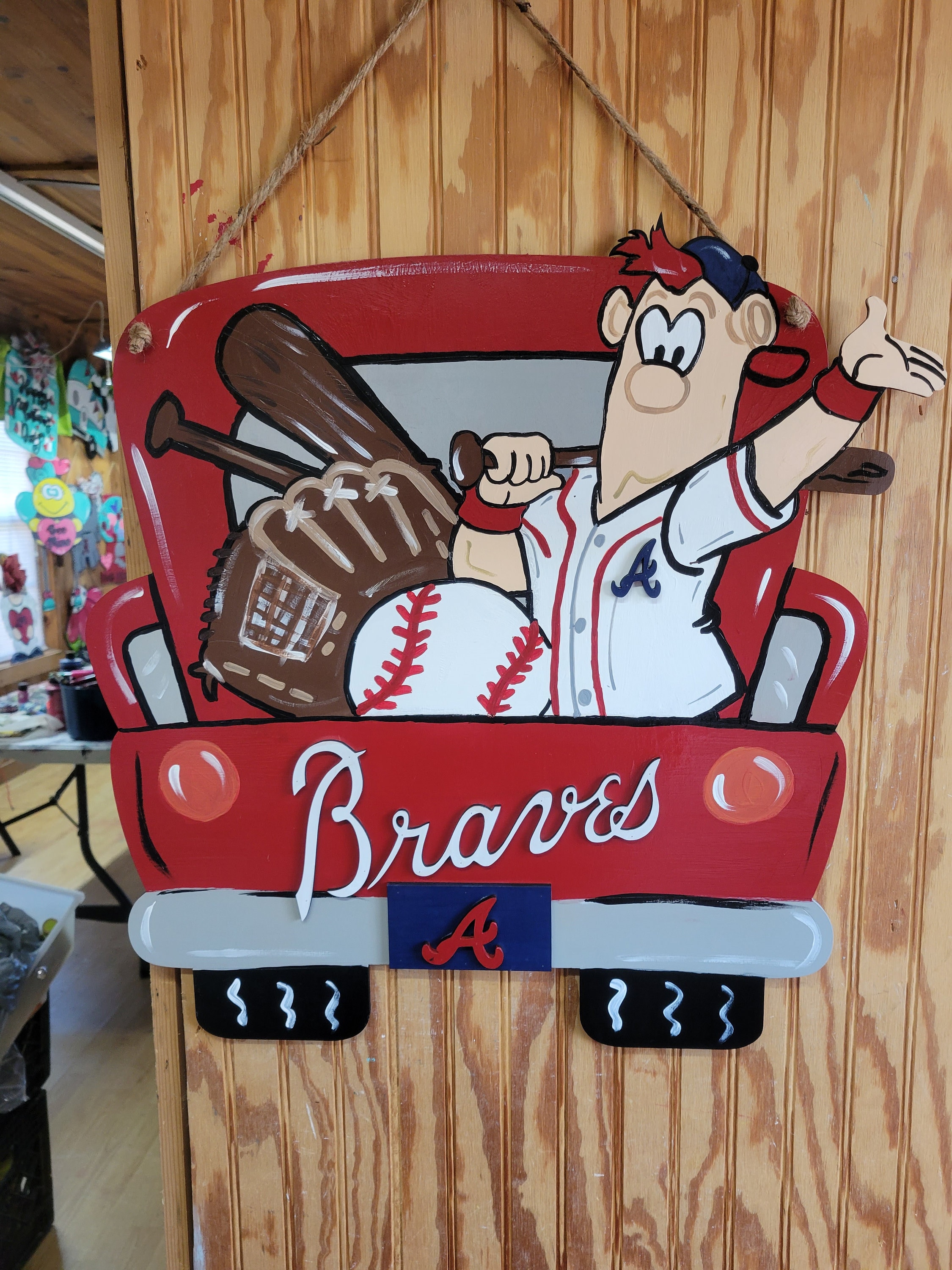 Atlanta Braves Blooper Baseball Truck - Etsy