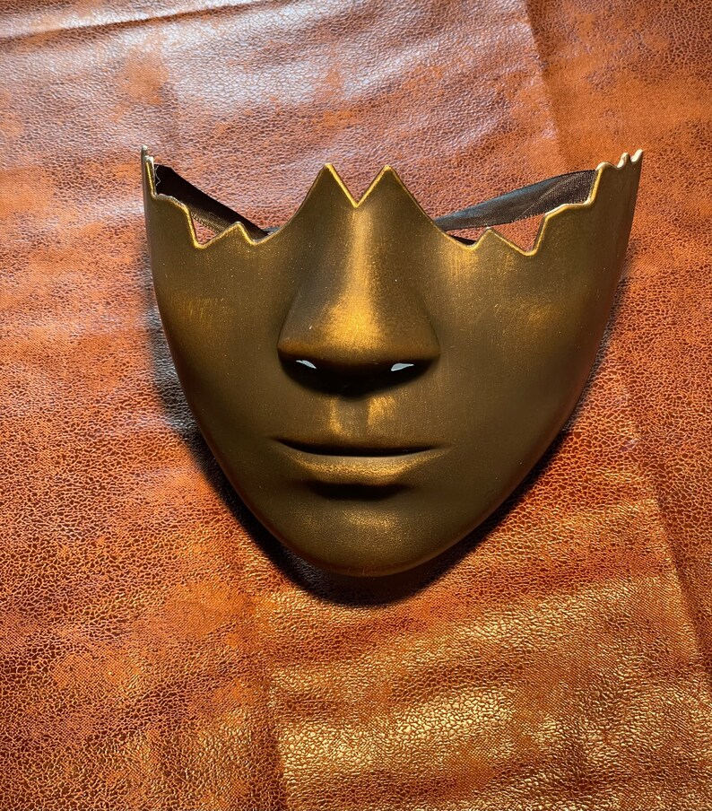 Black and Gold Half Face Mask Blank - Etsy