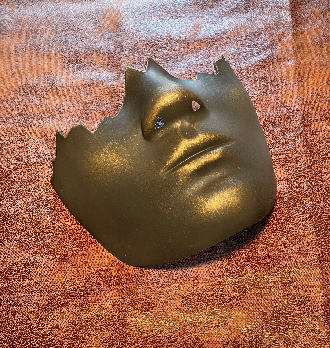 Black and Gold Half Face Mask Blank - Etsy