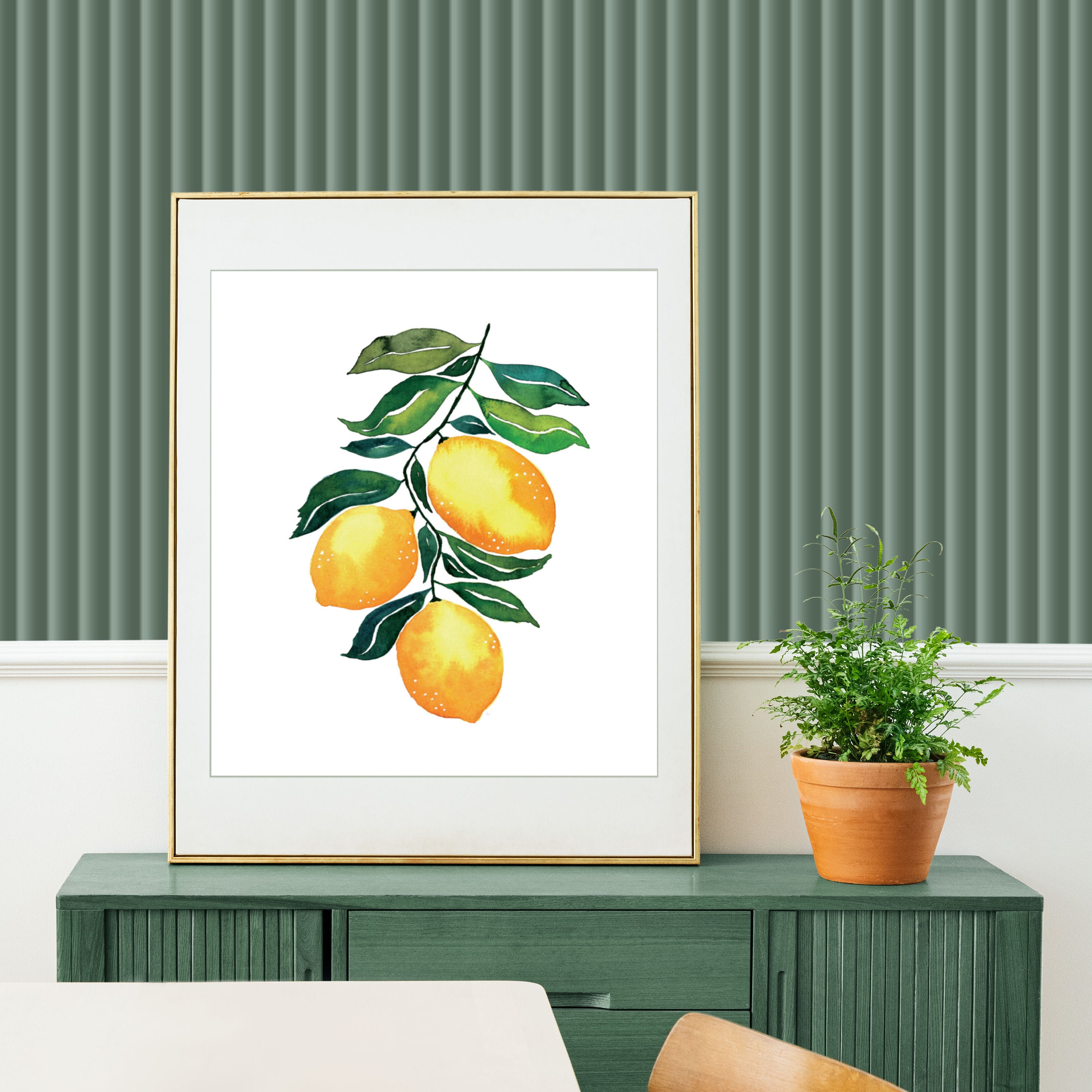 Lemon Watercolor Print, Lemon Printable Wall Art, Instant Download ...