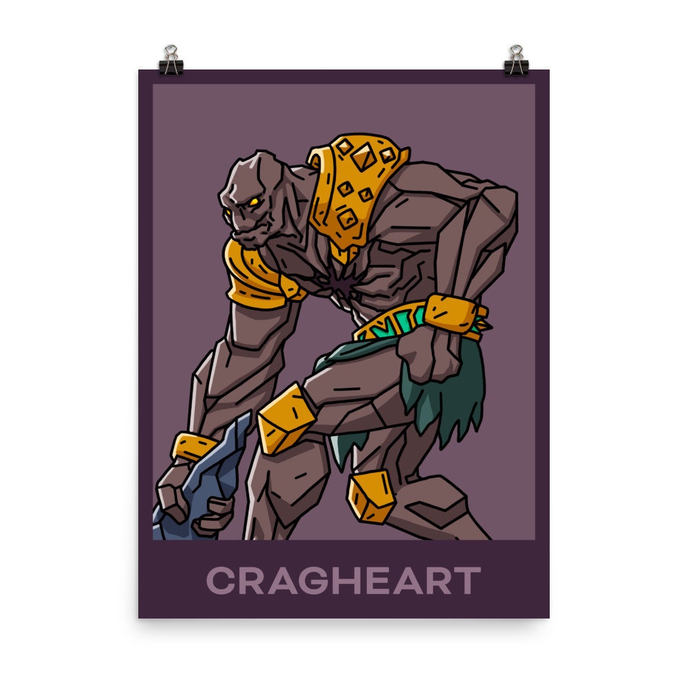 Gloomhaven Cragheart Poster, Art Print, Tabletop RPG, Game Art, Board ...