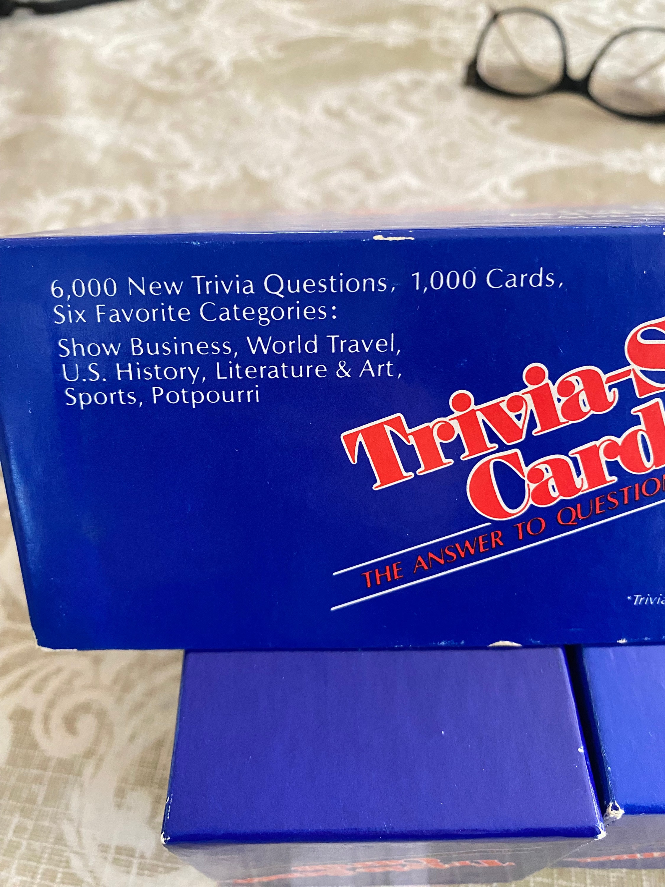 Vintage Trivia Game, Trivia-sense Cards, 1984 Trivia Question Cards - Etsy