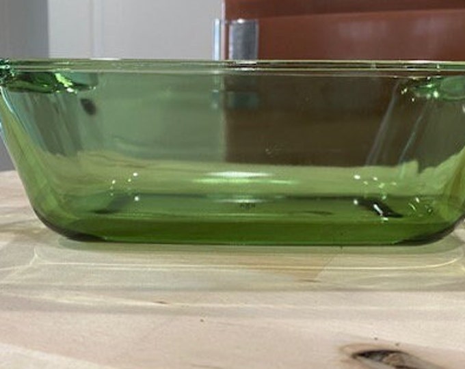 Vintage Green Anchor Hocking Glass Loaf Pan, 5x9 Rectangle 1.5 QT - Etsy