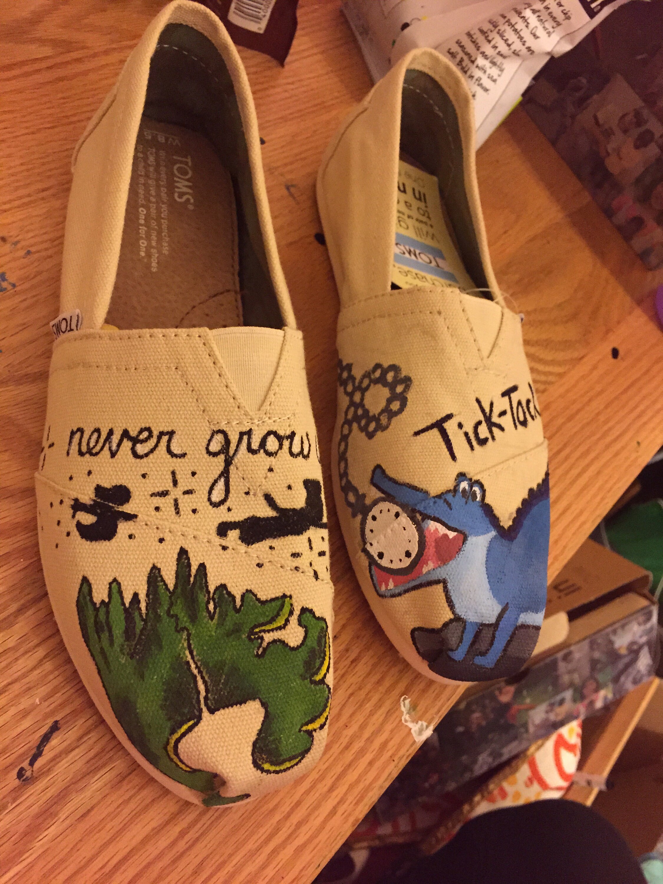 Custom Painted Toms Shoes