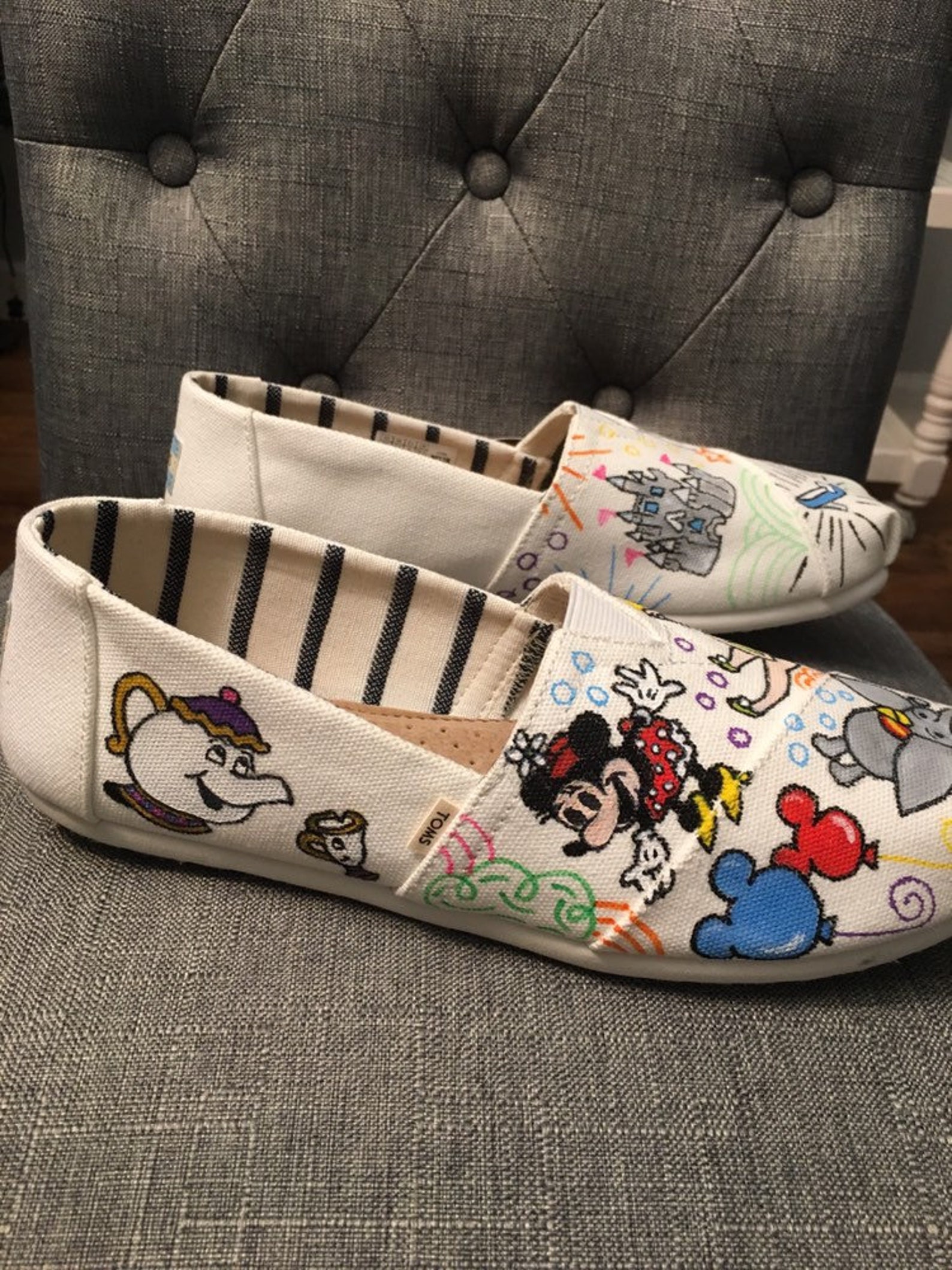 Disney Toms Shoes - Etsy