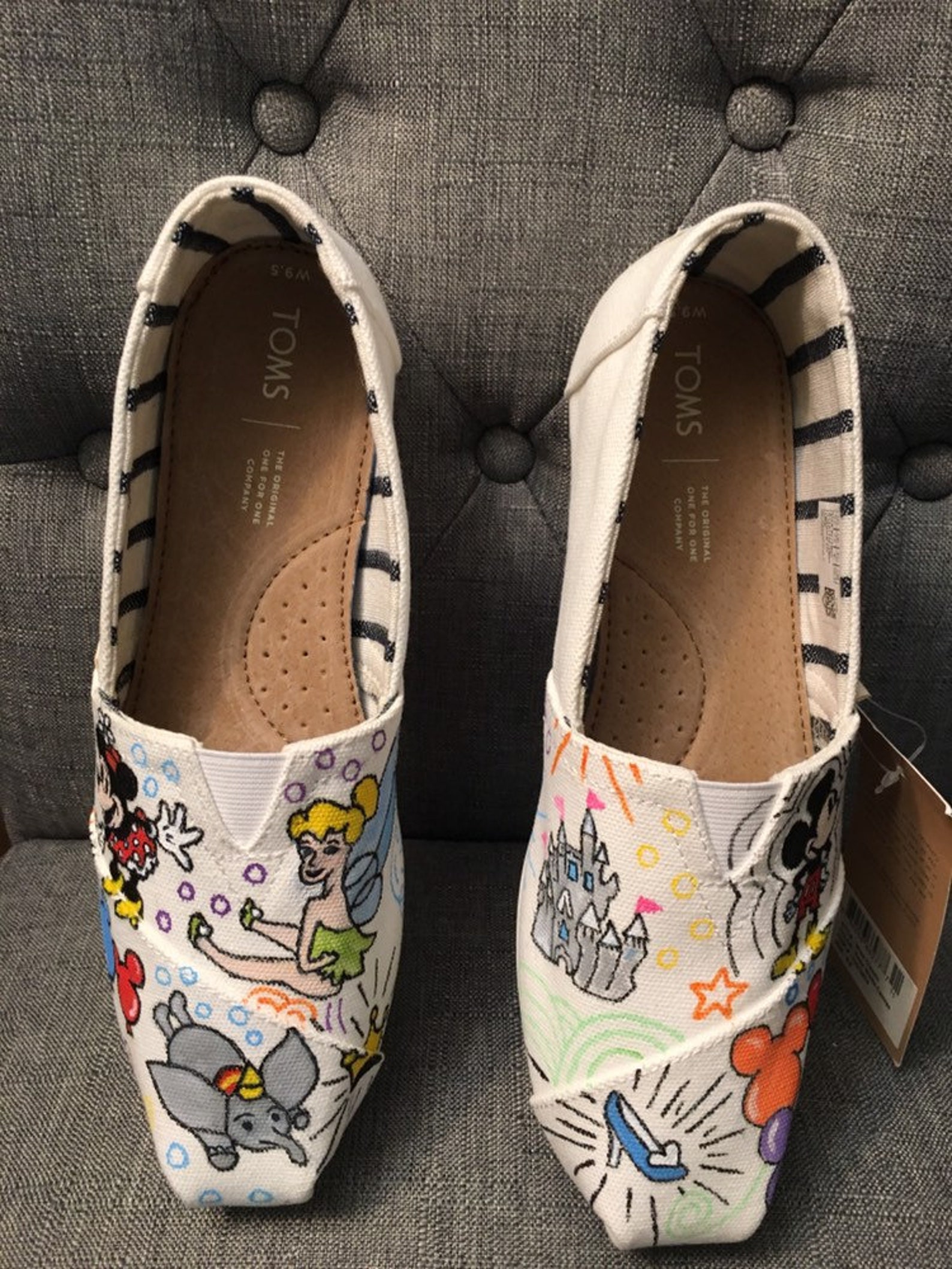 Disney Toms Shoes - Etsy