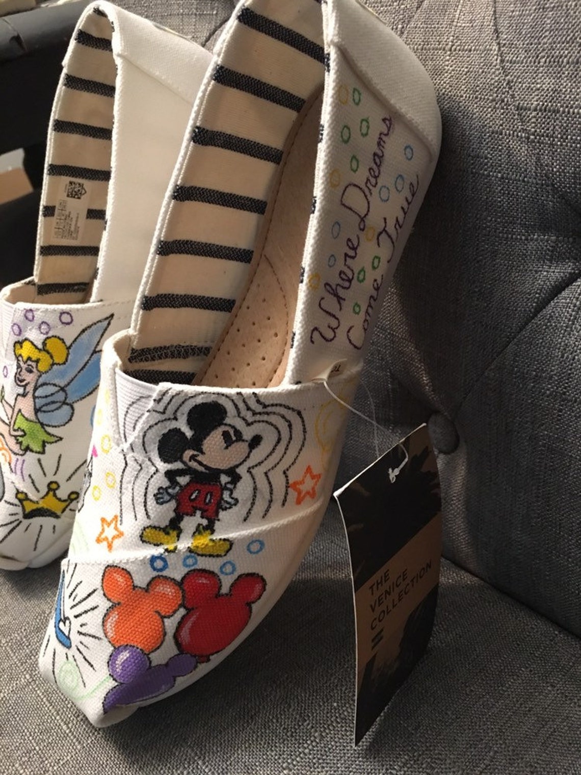 Disney Toms Shoes - Etsy