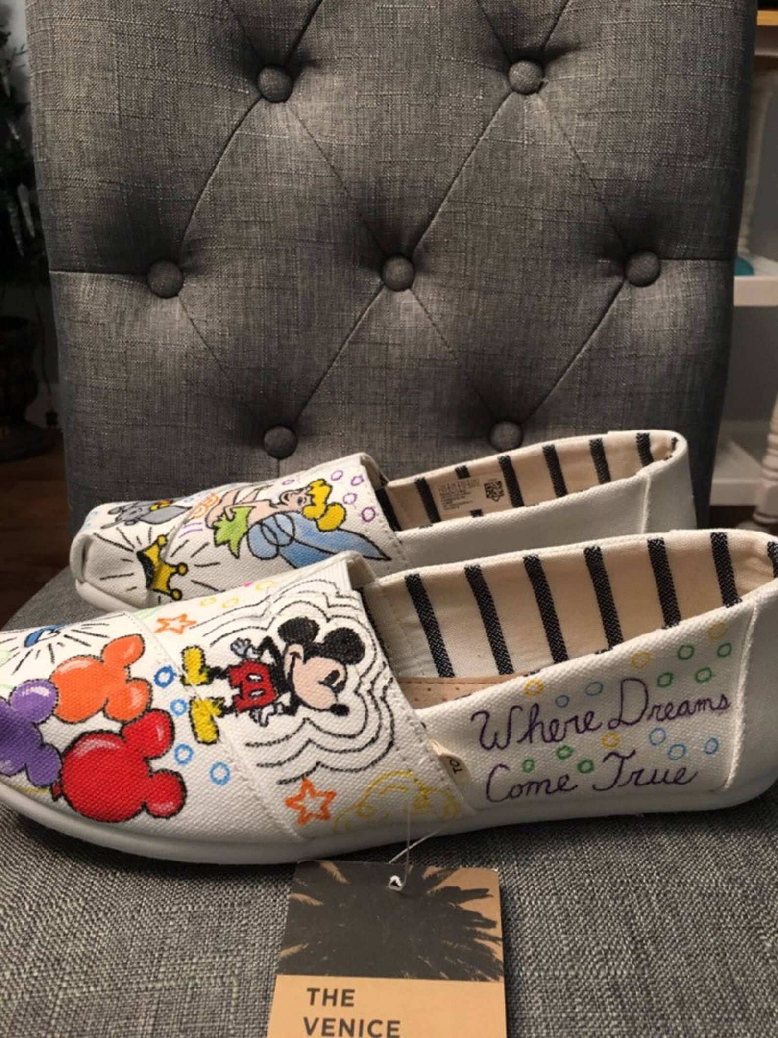 Disney Toms Shoes - Etsy