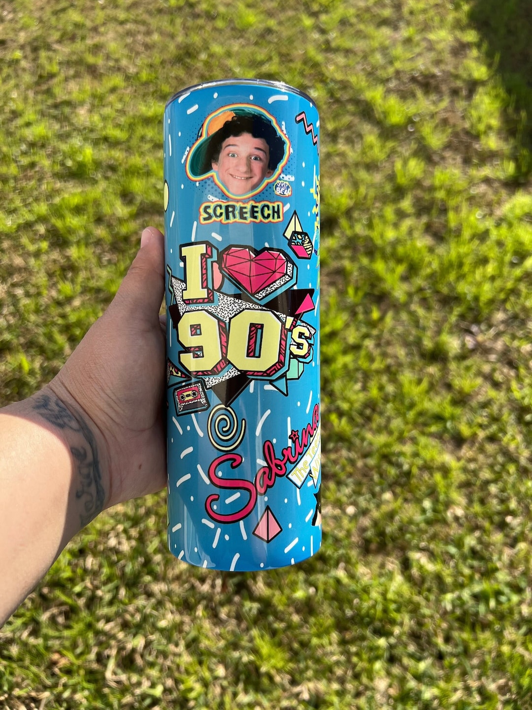 Love the 90s Rainbow Tumbler Colorful Cup 90s Tumbler - Etsy