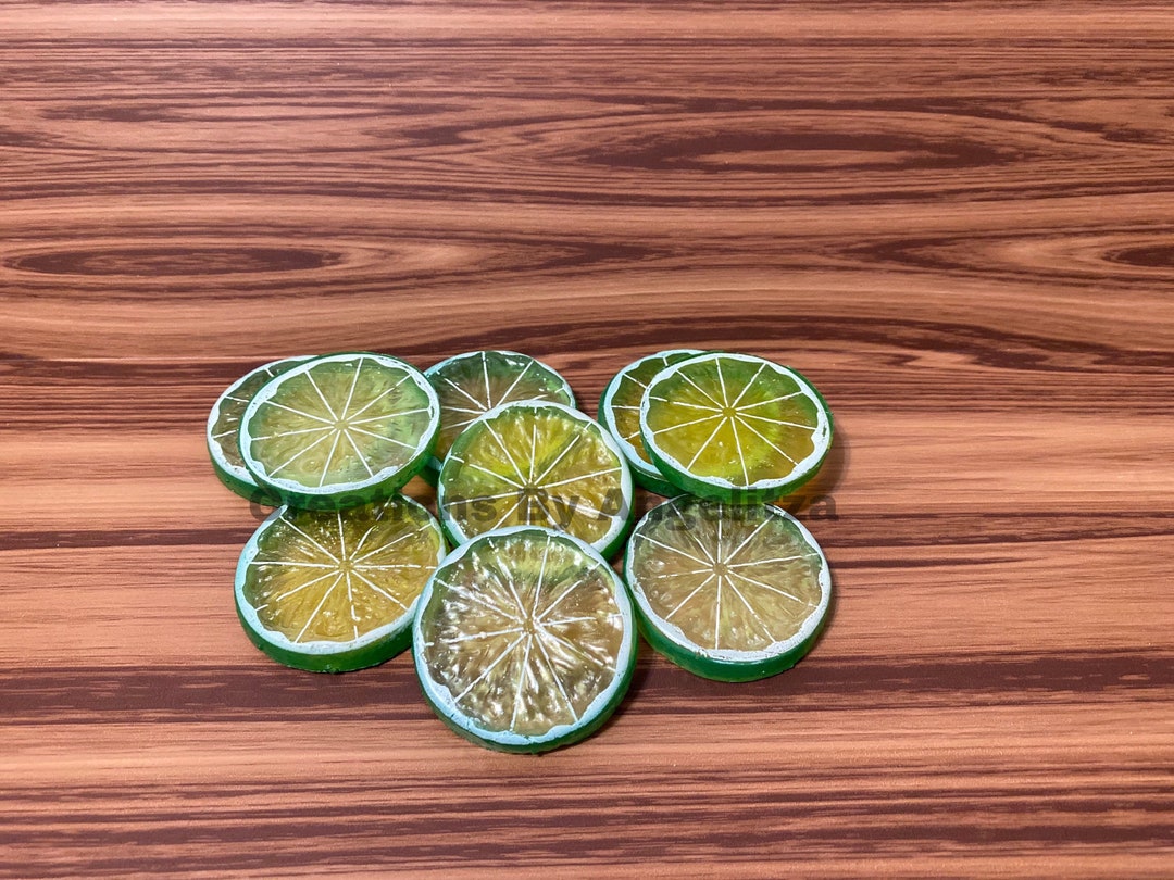 Citrus Limes - Artificial Lime Slice - Realistic Looking Fake Lime ...