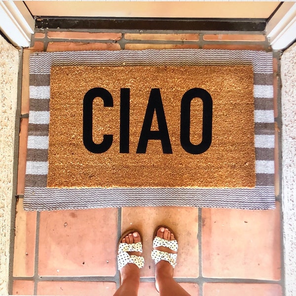 Ciao Doormat - Etsy