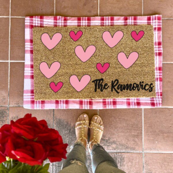 Heart Doormat - Etsy