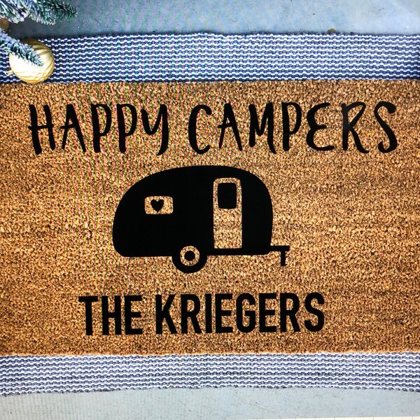 Camper Welcome Mat - Etsy