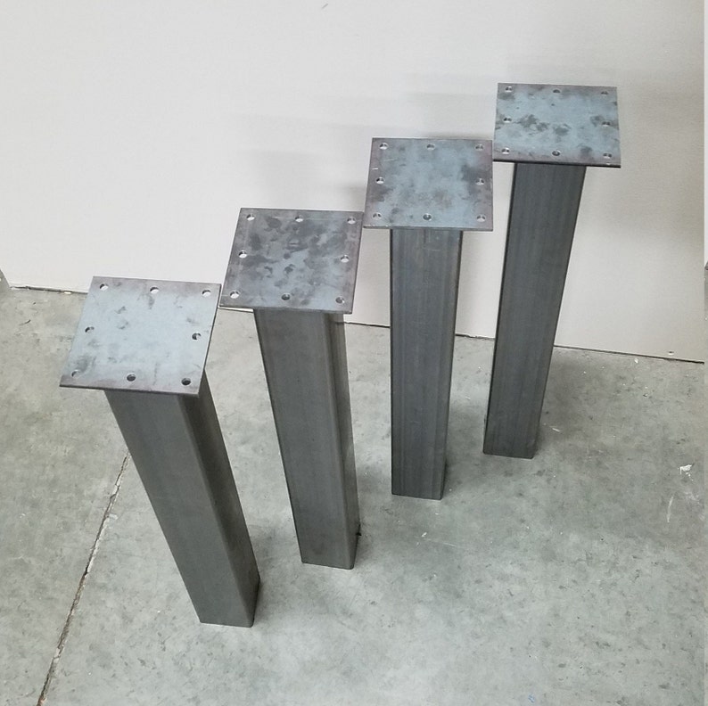 3"x3" Steel Metal Tube Table Legs - Set of 4 - Etsy