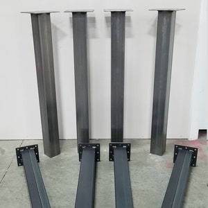 3"x3" Steel Metal Tube Table Legs - Set of 4 - Etsy