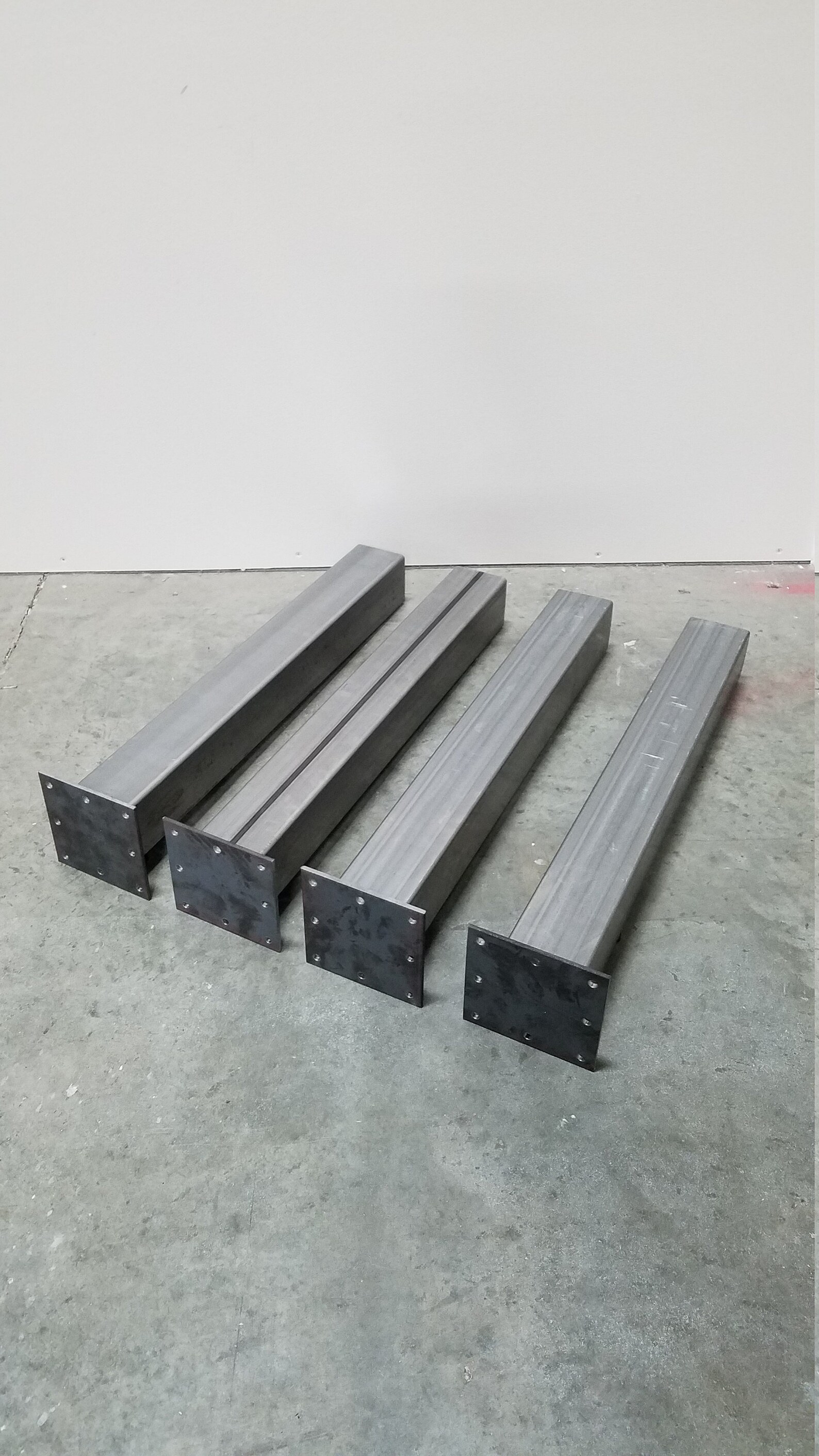 3x3 Steel Metal Tube Table Legs Set of 4 - Etsy