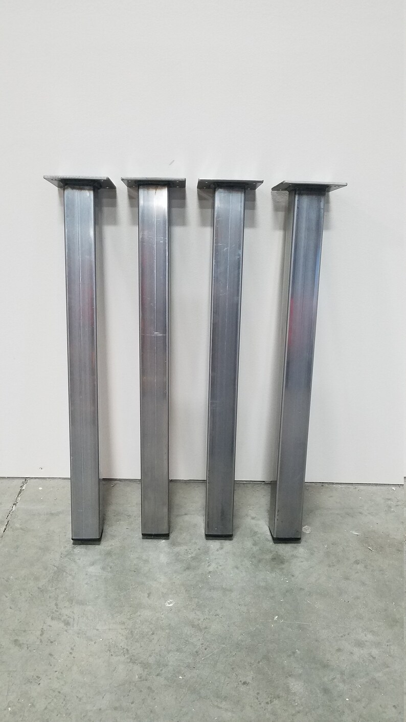 2x2 Steel Metal Tube Table Legs Set of 4 | Etsy