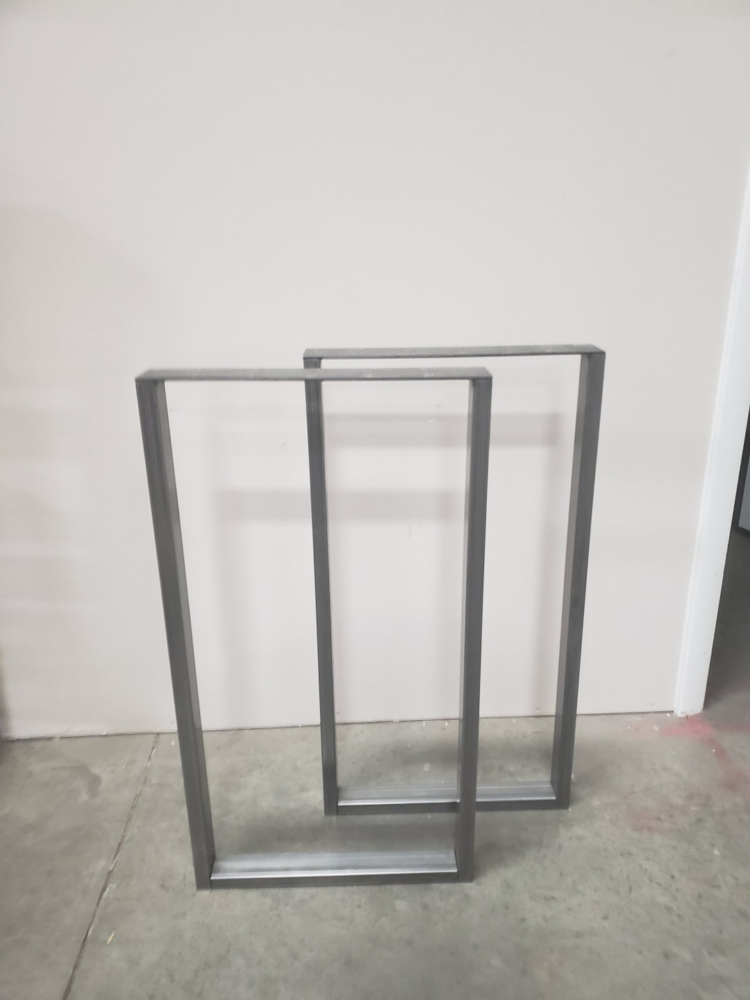 2"x1" Modern Industrial U-shape Rectangular Steel Metal Table Legs - Etsy