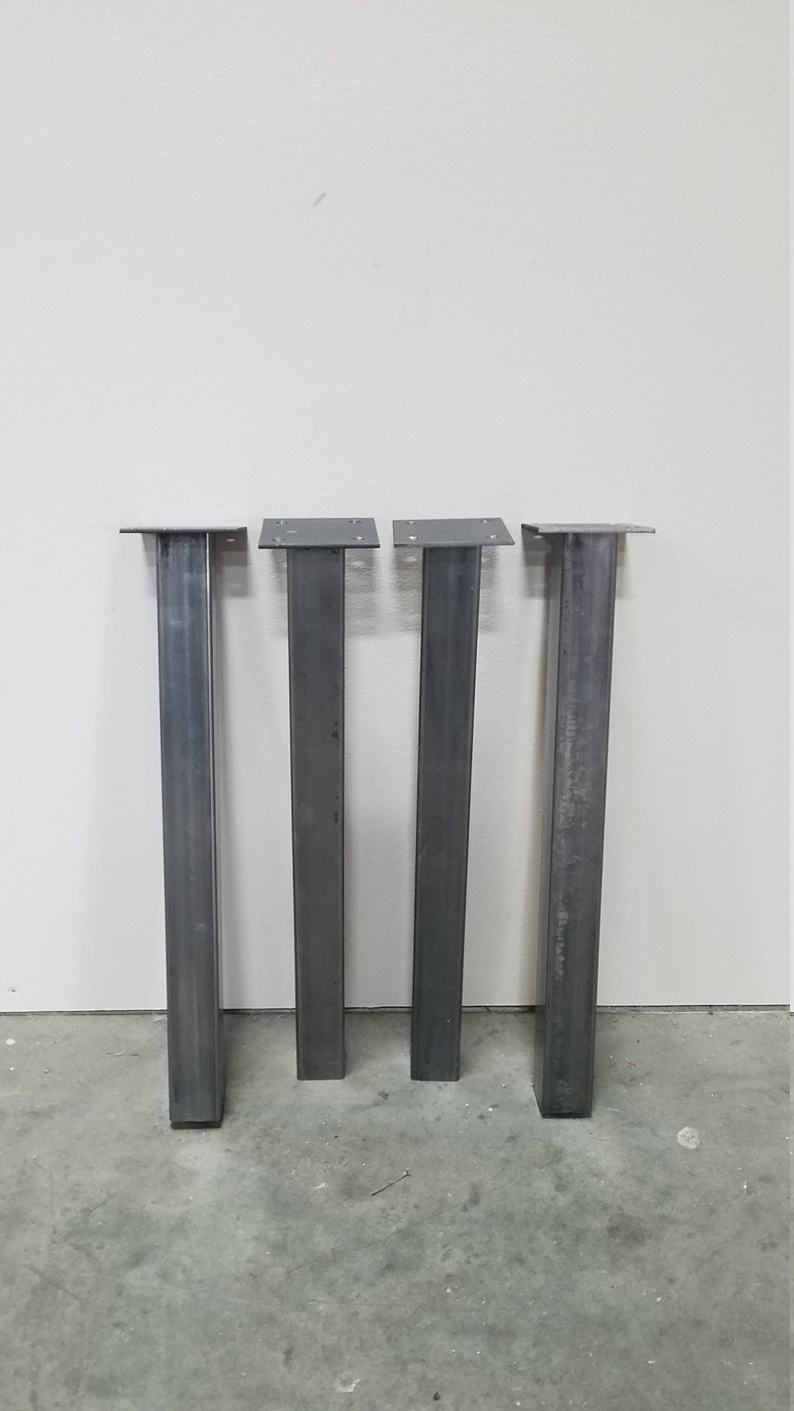 1.5x1.5 Simple Steel Metal Tube Table Legs Set - Etsy