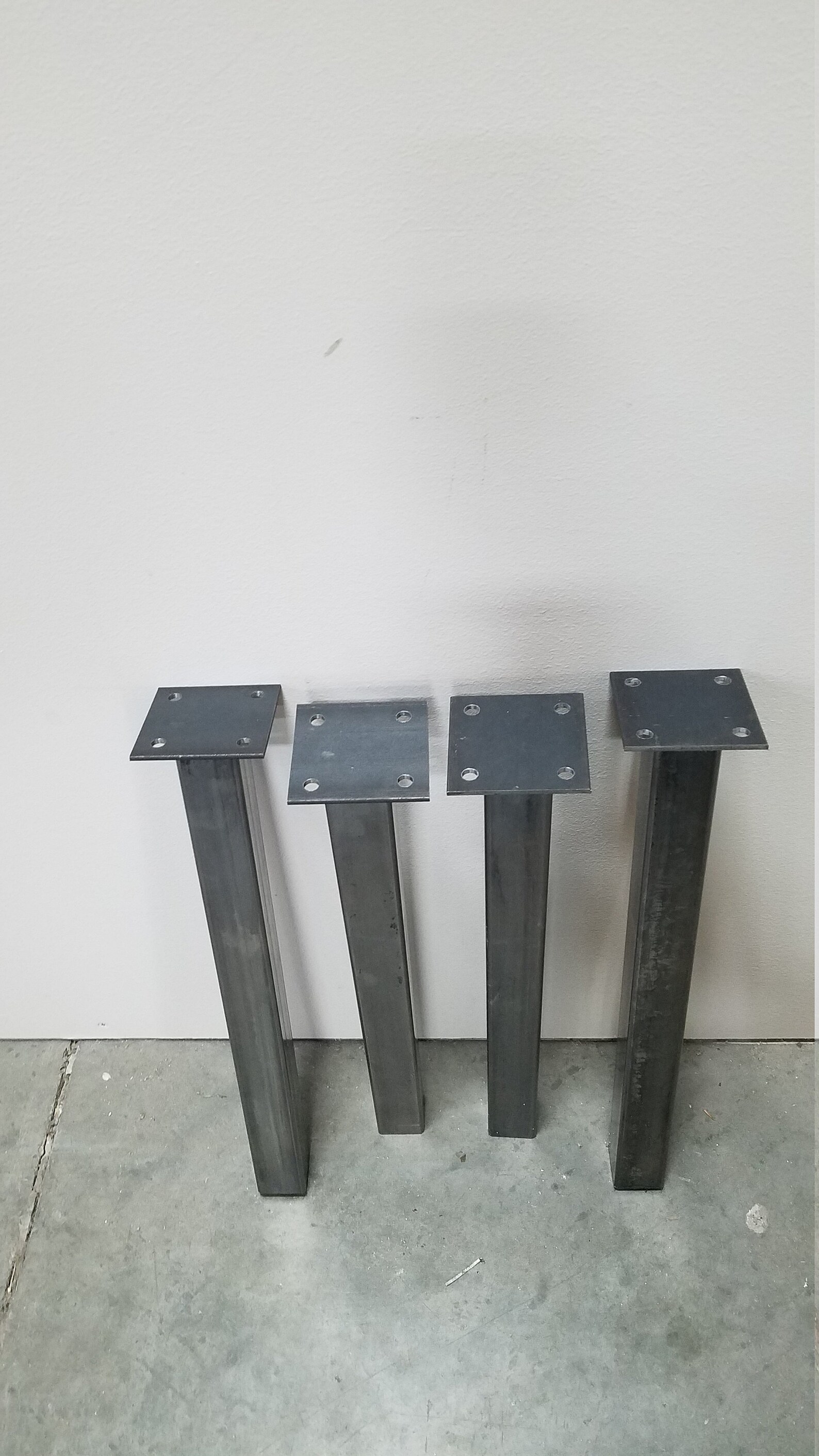 1.5x1.5 Simple Steel Metal Tube Table Legs Set - Etsy