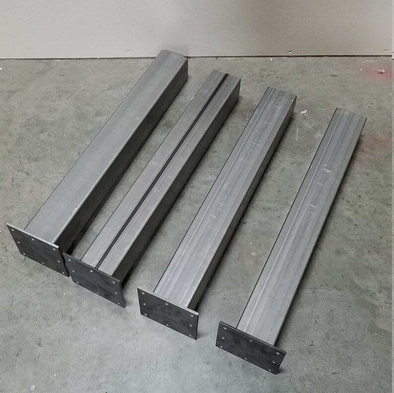 3x3 Steel Metal Tube Table Legs Set of 4 - Etsy