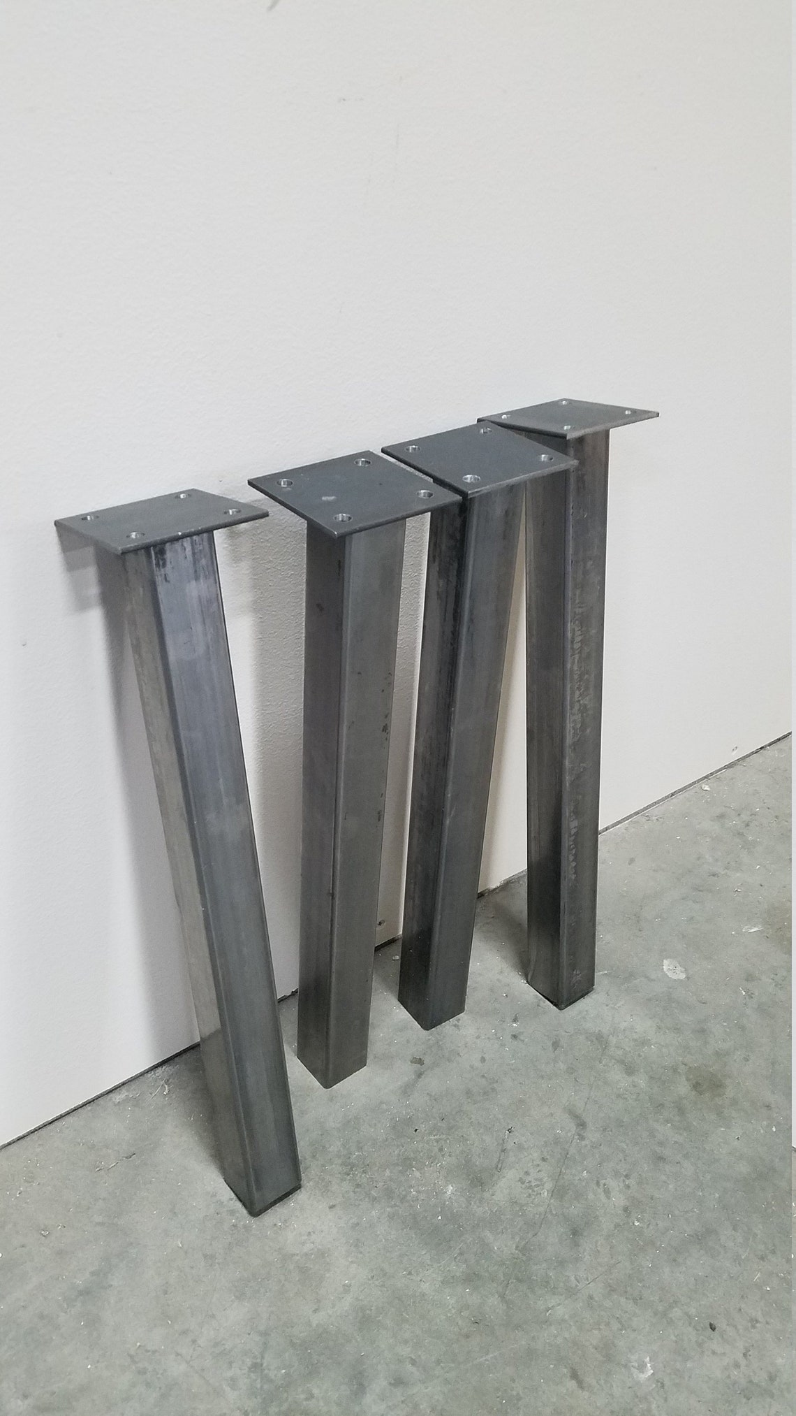 1.5x1.5 Simple Steel Metal Tube Table Legs Set - Etsy