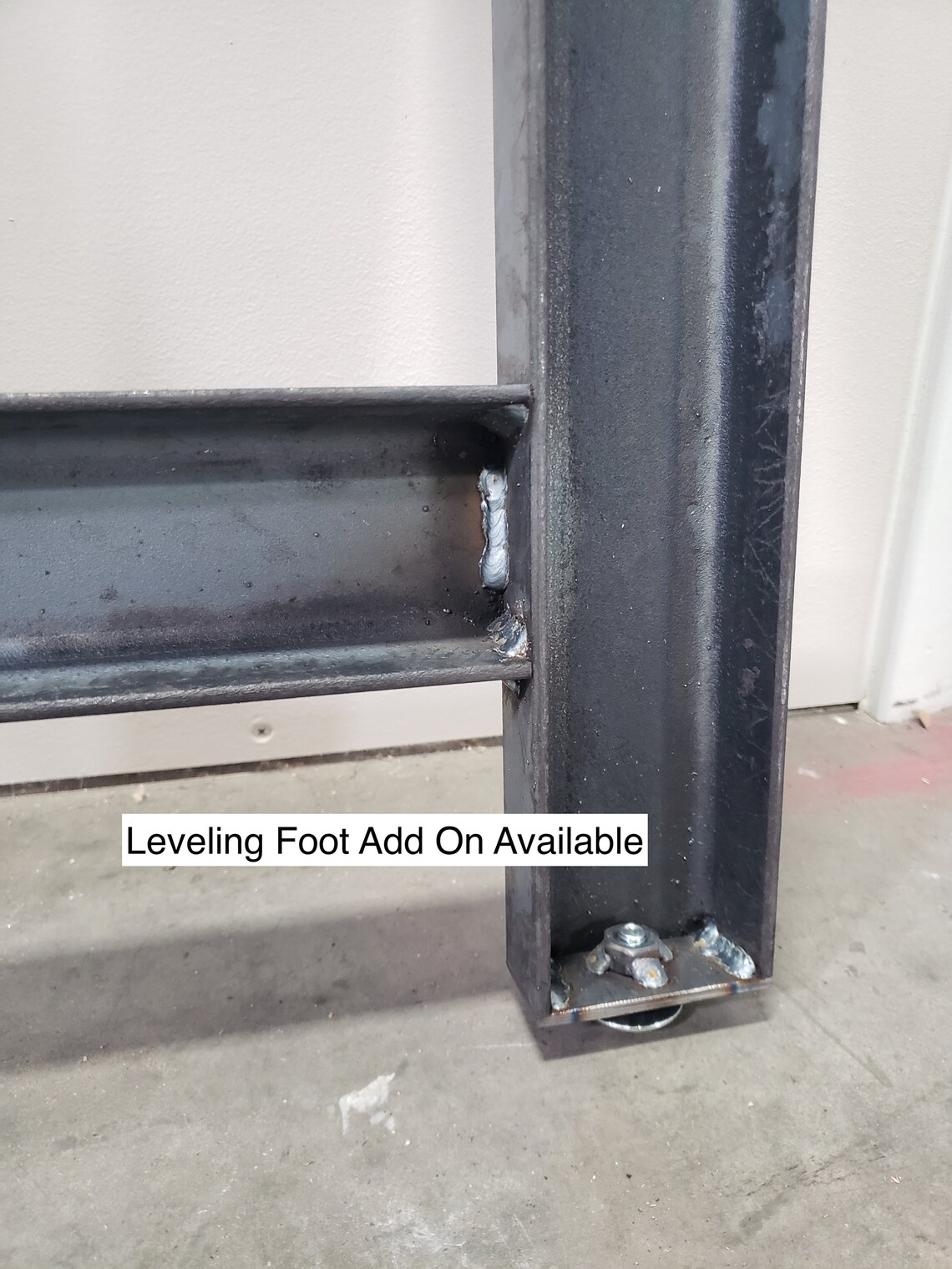 Steel Metal Table Legs (pair) - Farmhouse Rustic - Raw Steel - Outward ...