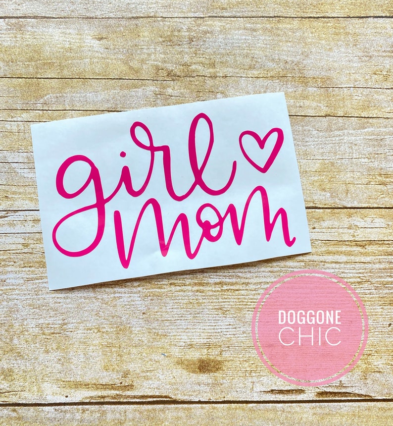 Girl mom vinyl decal Mom of girls Girl mama Car sticker | Etsy