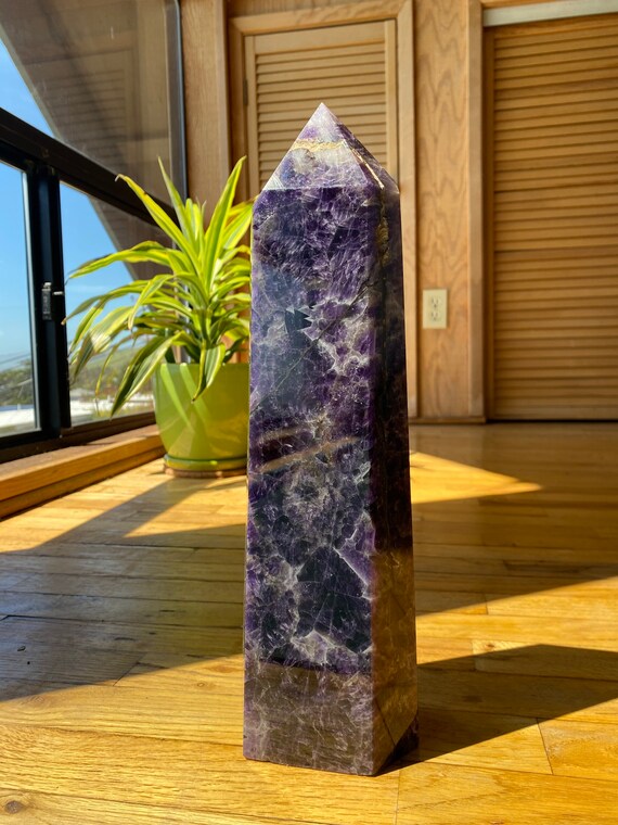 Amethyst Tower 13 Inches Tall | Etsy
